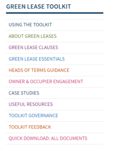 Better Buildings Partnership: Green Lease Toolkit - Green Lease Leaders