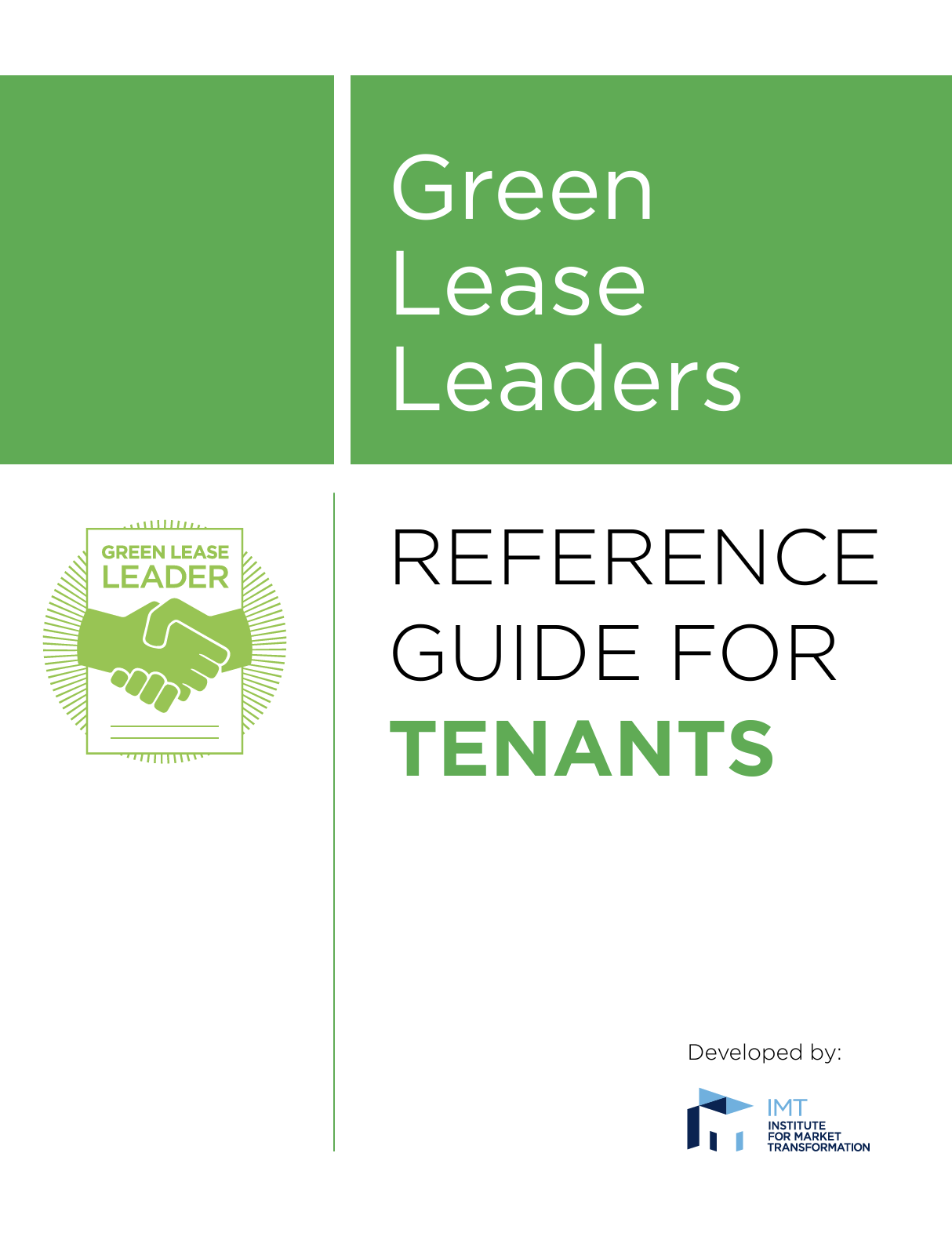Reference Guide for Tenants - Green Lease Leaders