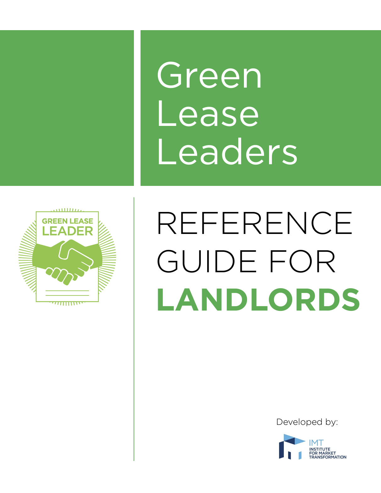 Reference Guide for Landlords - Green Lease Leaders
